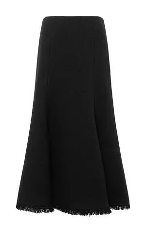 Textured Crepe Maxi Skirts