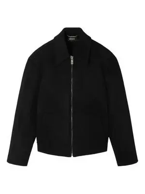 Versace Wool And Cashmere Blend Zip Long-sleeve Jacket