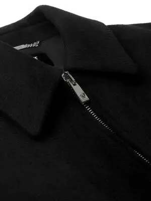 Versace Wool And Cashmere Blend Zip Long-sleeve Jacket