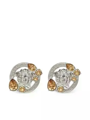 Versace Medusa Stud Earrings - Silver