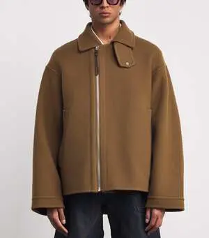 JW Anderson Double-faced Wool-cashmere Fireman Coat