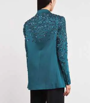 Lapointe Satin Embellished Blazer
