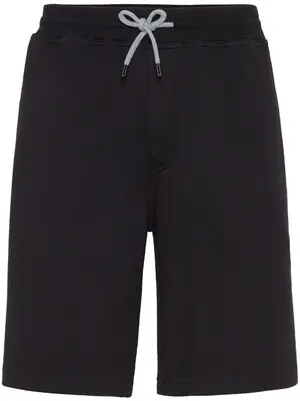 Brunello Cucinelli Cotton Blend Shorts - Black
