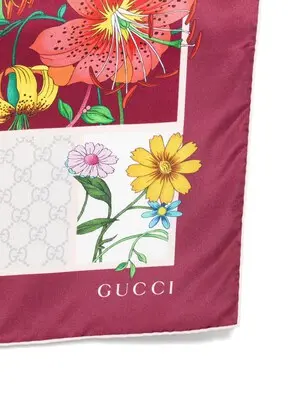 Gucci Printed Silk Foulard