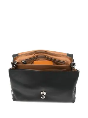 ZANELLATO Postina Saeta Small Leather Handbag - Black