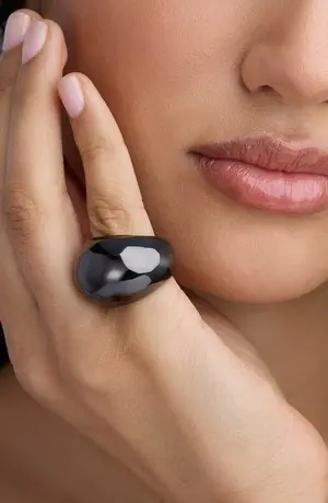 JENNIFER FISHER Dylan Dome Ring - Hematite