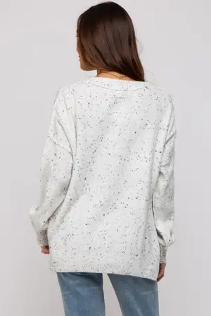 PINKBLUSH Speckled Knit Sweater - Ivory