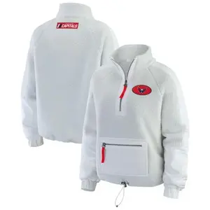 WEAR BY ERIN ANDREWS Washington Capitals Polar Fleece Quarter-zip Jacket - Gray