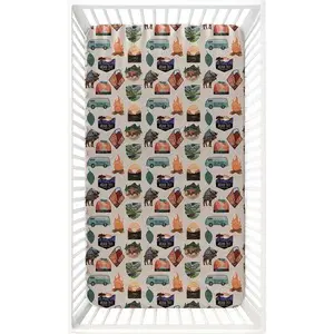FLETCH Tiny Traveler Crib Sheet - Multi