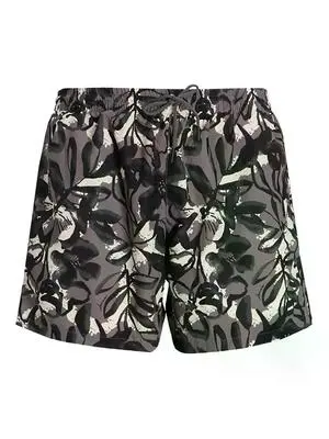 BOSS Floral Swim Shorts - Grey