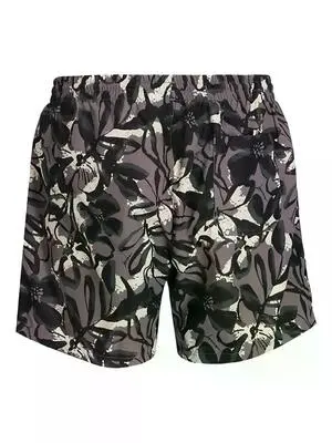 BOSS Floral Swim Shorts - Grey