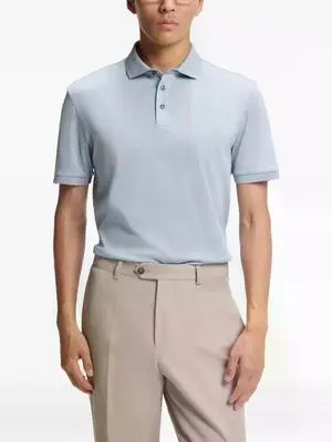 BOSS Buttoned Polo Shirt - Blue