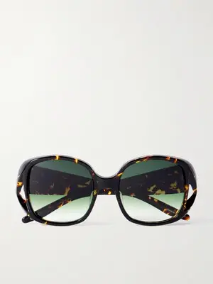 Barton Perreira 007 Round-frame Sunglasses - Tortoiseshell