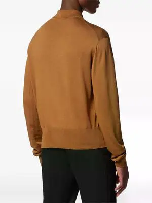 Versace Button-front Collared Cardigan - Brown