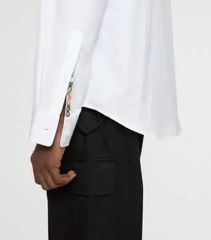 Burberry Cotton Check Slim Oxford Shirt