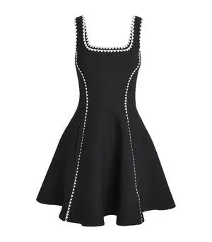 Maje Topstitch Mini Dress
