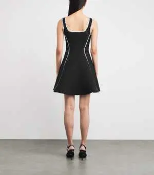 Maje Topstitch Mini Dress
