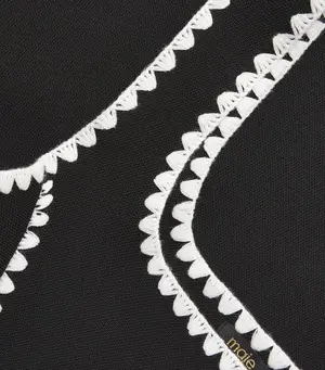 Maje Topstitch Mini Dress