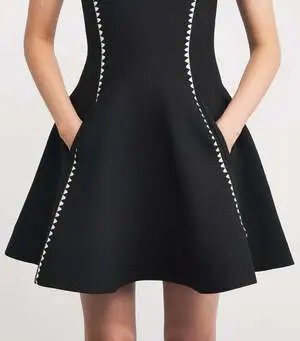 Maje Topstitch Mini Dress