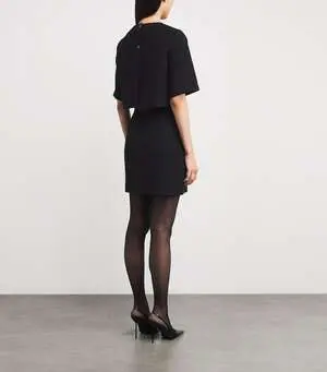 Maje Tweed 2-in-1 Mini Dress