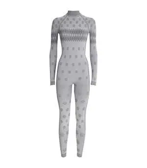 SKIMS First Layers High-neck Jumpsuit - Grey