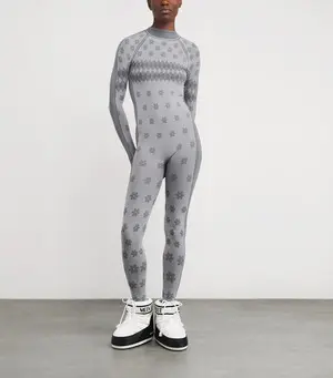 SKIMS First Layers High-neck Jumpsuit - Grey