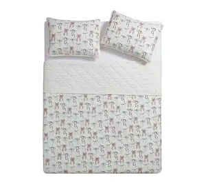 VCNY HOME Multi Ribbon Pinsonic Quilt Set, King