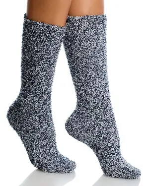 Barefoot Dreams Heathered Socks Heather Indigo