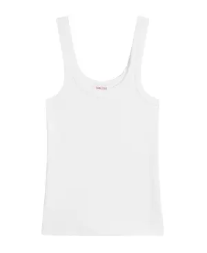 Goldie LeWinter Angeline Ribbed Tank Top - White