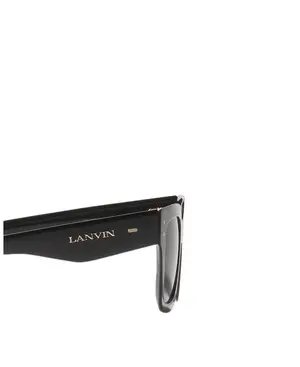 LANVIN Maxi Rectangle Signature Sunglasses - Black