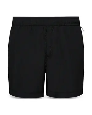 Onia Nylon Crinkle 5" Swim Trunks - Black