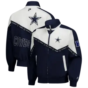 PRO PLAYER Dallas Cowboys Tape Ii Lightweight Full-zip Jacket - Navy