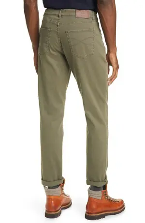 Brunello Cucinelli Overdye Stretch Cotton Twill Pants