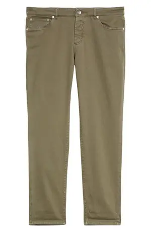Brunello Cucinelli Overdye Stretch Cotton Twill Pants