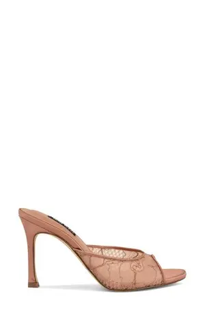 Nine West Kiscop Lace Stiletto Heel Slide Sandals