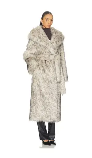 Andamane Winter Maxi Faux Fur Coat