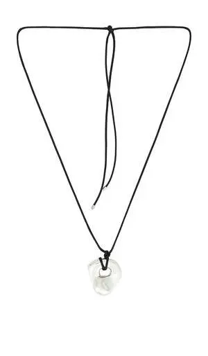 CASA CLARA Lina Corded Pendant Necklace - Silver