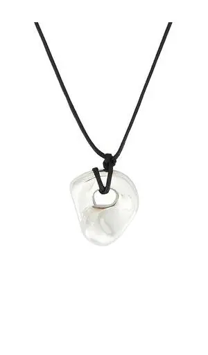CASA CLARA Lina Corded Pendant Necklace - Silver