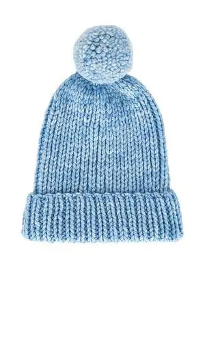 LOEFFLER RANDALL April Chunky Knit Hat - Light Blue