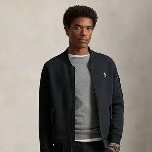 Ralph Lauren Double-knit Flight Jacket - Polo Black