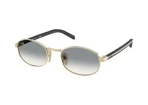 Prada Oval Full Rim Sunglasses - Pale Gold (pr_b53s_zvn02c_49mm)
