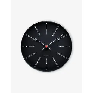 ARNE JACOBSEN Bankers Wall Clock 29cm - Black