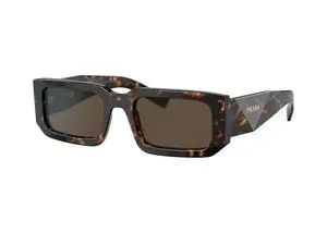 Prada Tortoiseshell Rectangle Sunglasses