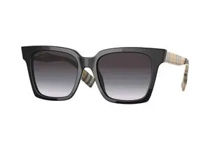 Burberry Square Full Rim Sunglasses - Black (be_4335_39298g_53mm)
