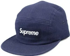 Supreme Waffle Camp Cap - Navy Blue