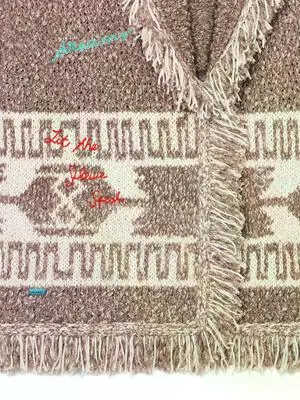Alanui Fringed Patterned Cardigan Coat