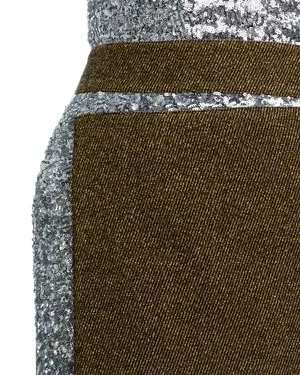 Rabanne Tweed Sequin Long Skirt