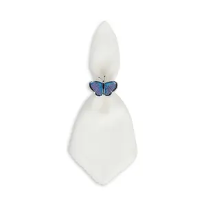 JULISKA Meadow Walk Butterfly Napkin Rings, Set Of 4