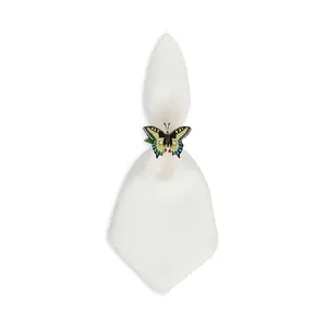 JULISKA Meadow Walk Butterfly Napkin Rings, Set Of 4