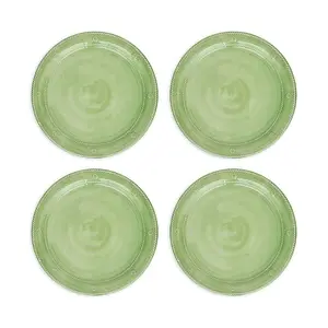 JULISKA Berry & Thread Melamine Dinner Plate, Set Of 4 - Green